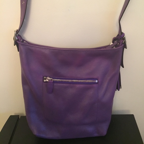 Coach | Bags | Coach Purple Legacy Duffel Purse | Poshmark